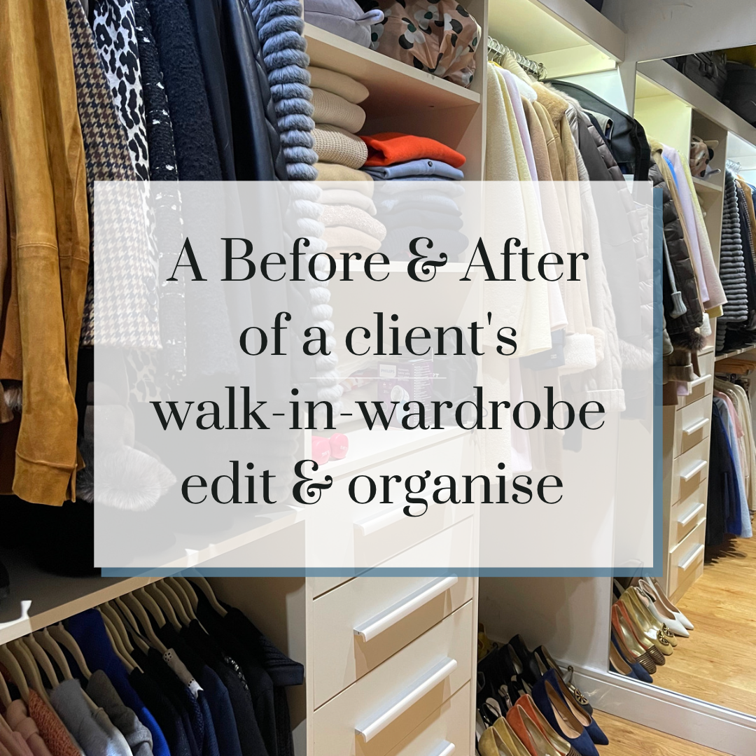 A Before & After of a client's walk-in-wardrobe declutter & organise in Suffolk - The Lifestyle ...