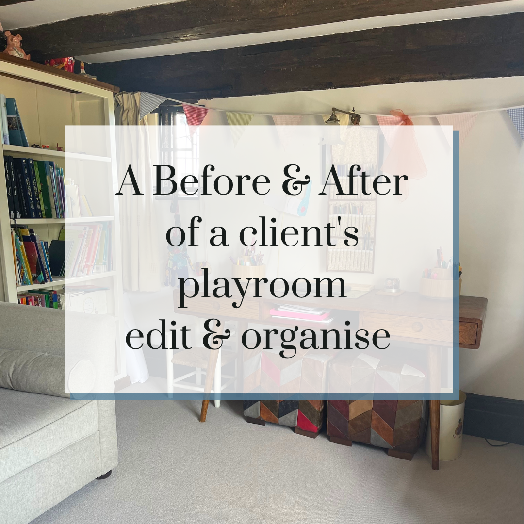 A Before & After of a client's playroom declutter & organise in Essex - The Lifestyle Organiser