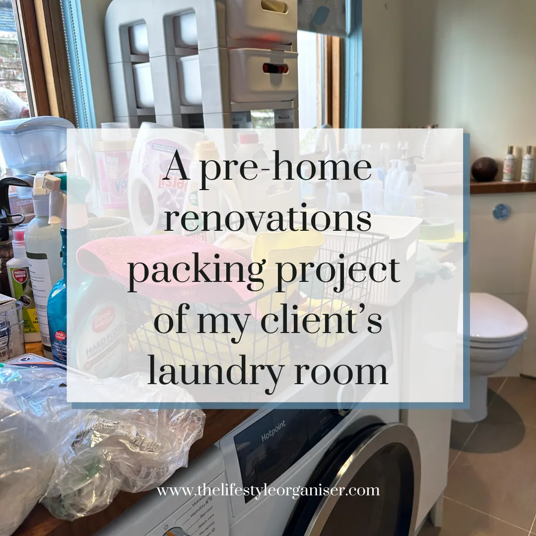 A pre-home renovations packing project of my client's laundry room in ...